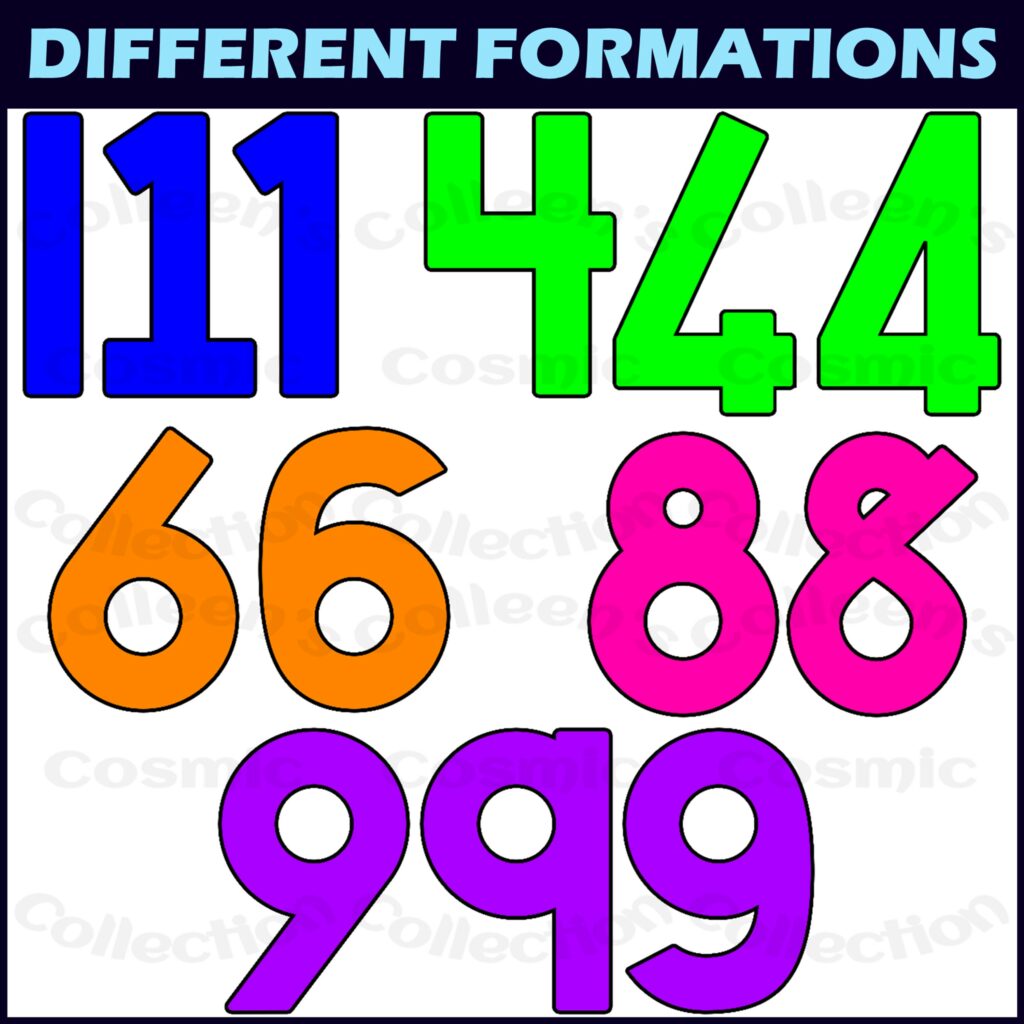Numbers Font Clipart | Made By Teachers