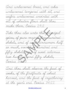 Herbs, Spices & Grains of the Bible Cursive Copywork | Made By Teachers