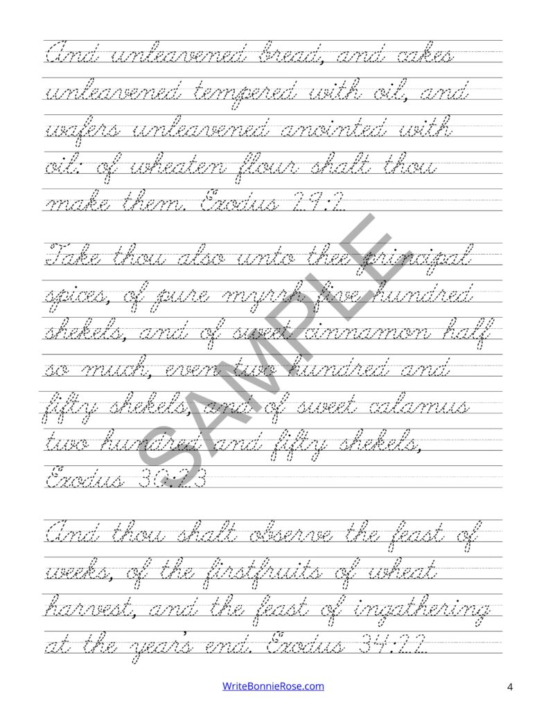 Herbs, Spices & Grains of the Bible Cursive Copywork | Made By Teachers