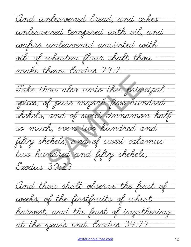 Herbs, Spices & Grains of the Bible Cursive Copywork | Made By Teachers