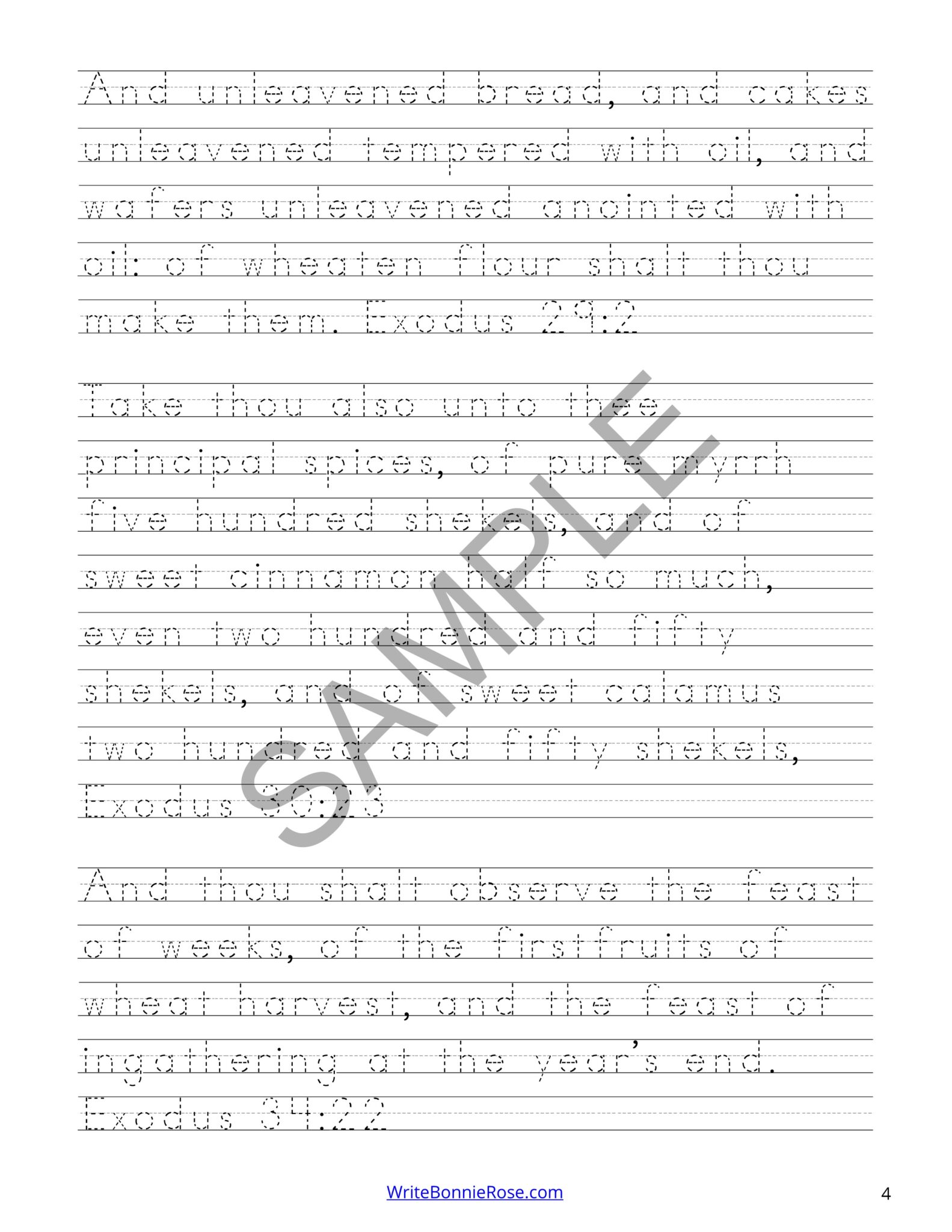 Herbs, Spices & Grains of the Bible Print Copywork | Made By Teachers