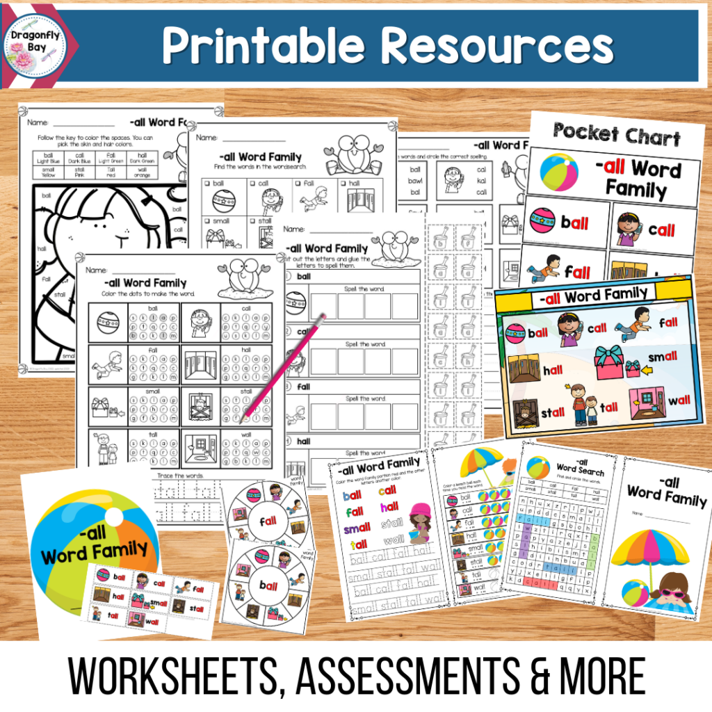 all Word Family Blending Print & Digital Bundle for PowerPoint™ Google ...