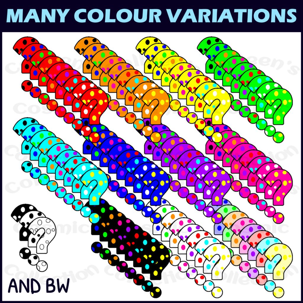 Spotted Punctuation Font Clipart - with Spanish Accents | Made By Teachers