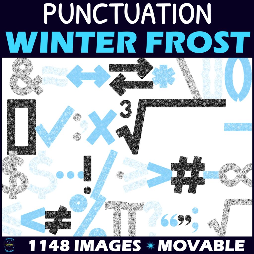 Frost Winter Font Clipart BUNDLE | Made By Teachers