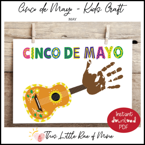 Cinco De Mayo - May 5th - Fifth of May - guitar - Mexico - Handprint ...