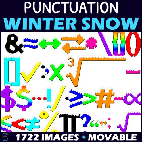 Snow Covered Winter Font Clipart BUNDLE | Made By Teachers