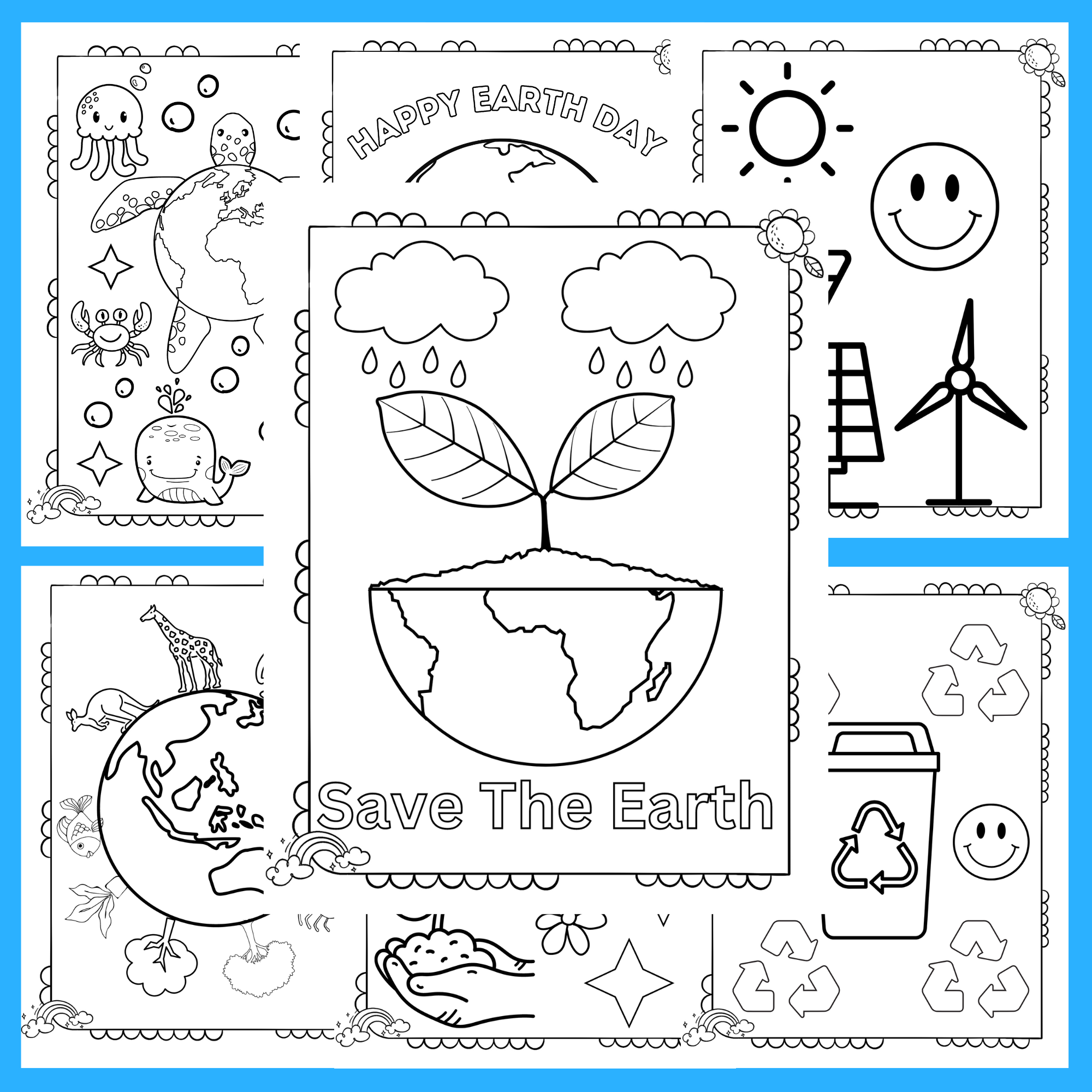 Earth Day Coloring Pages | Earth Day Coloring Sheets | Earth Day ...