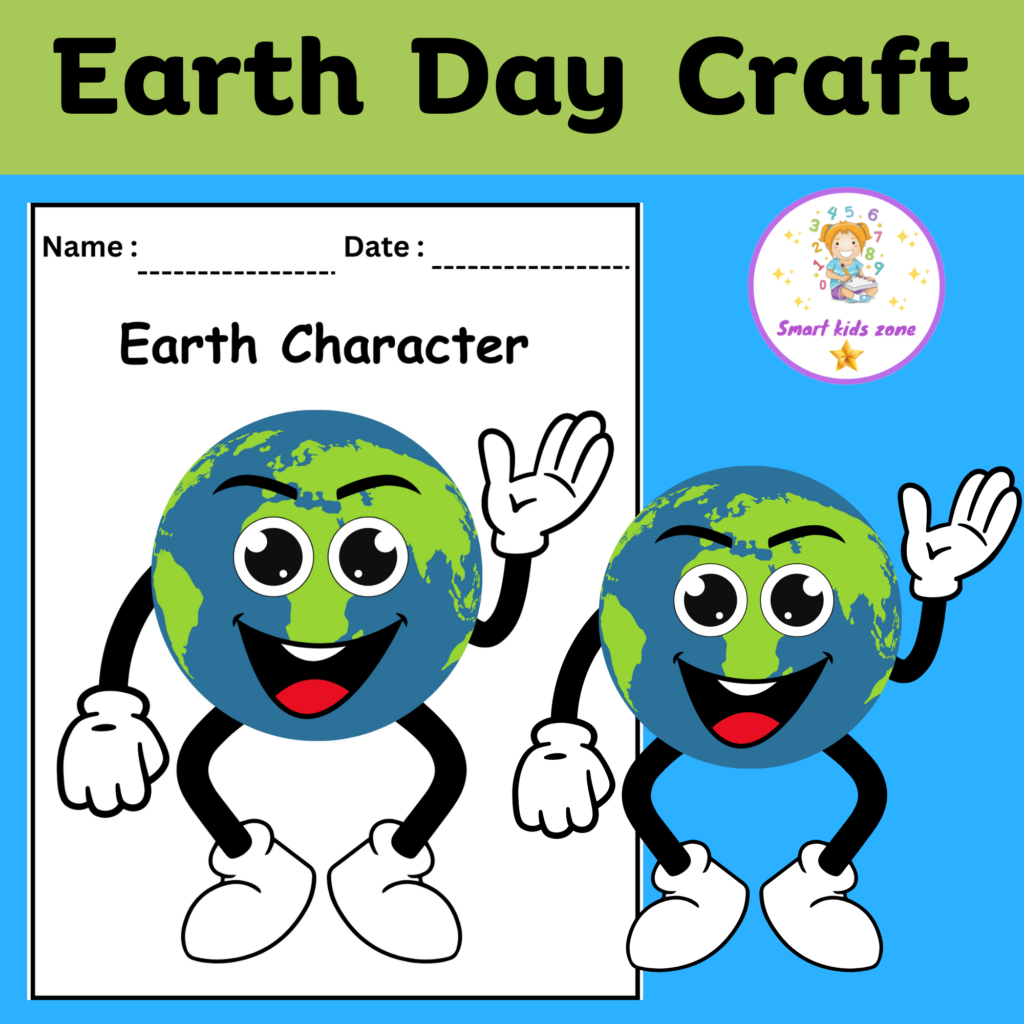 Make A Earth Day Character | Earth Day Craft | Earth Day Bulletin Board ...