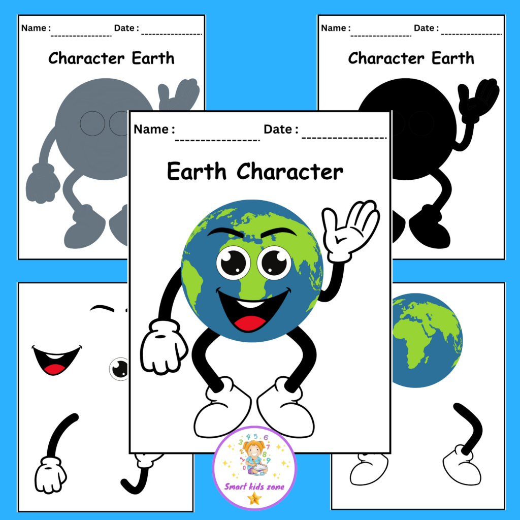 Make A Earth Day Character | Earth Day Craft | Earth Day Bulletin Board ...