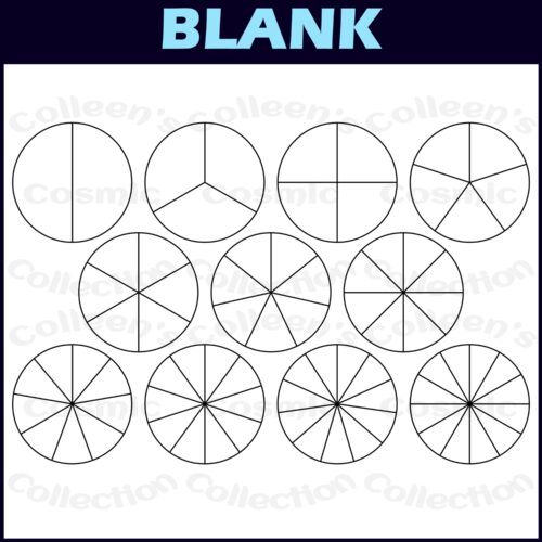 Circle Fractions Clipart | Made By Teachers