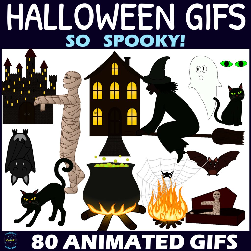 Animated GIF Halloween Clipart | Made By Teachers