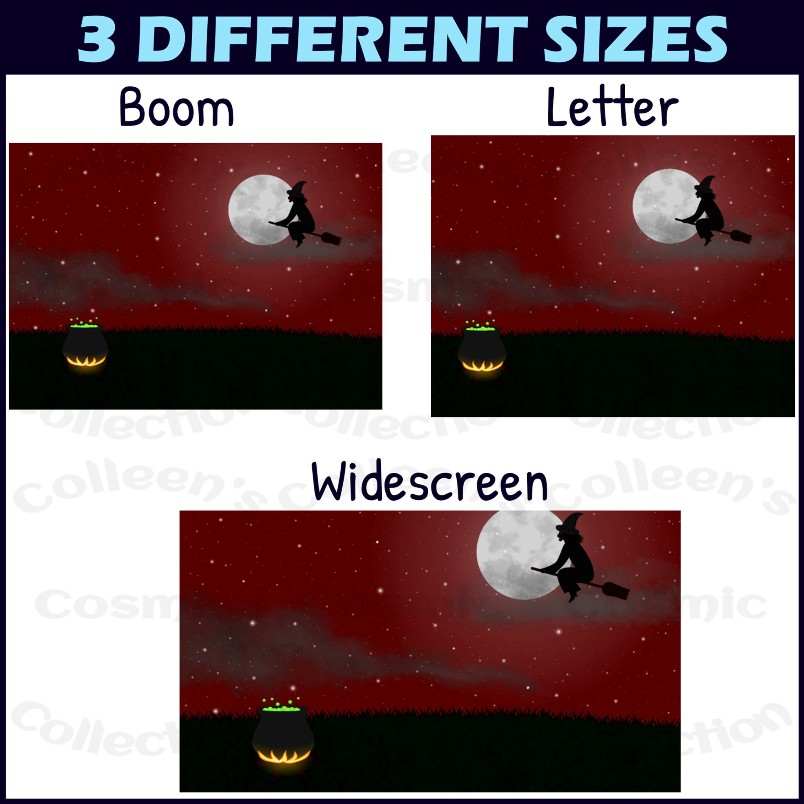 Halloween Background Scenes Clipart | Made By Teachers