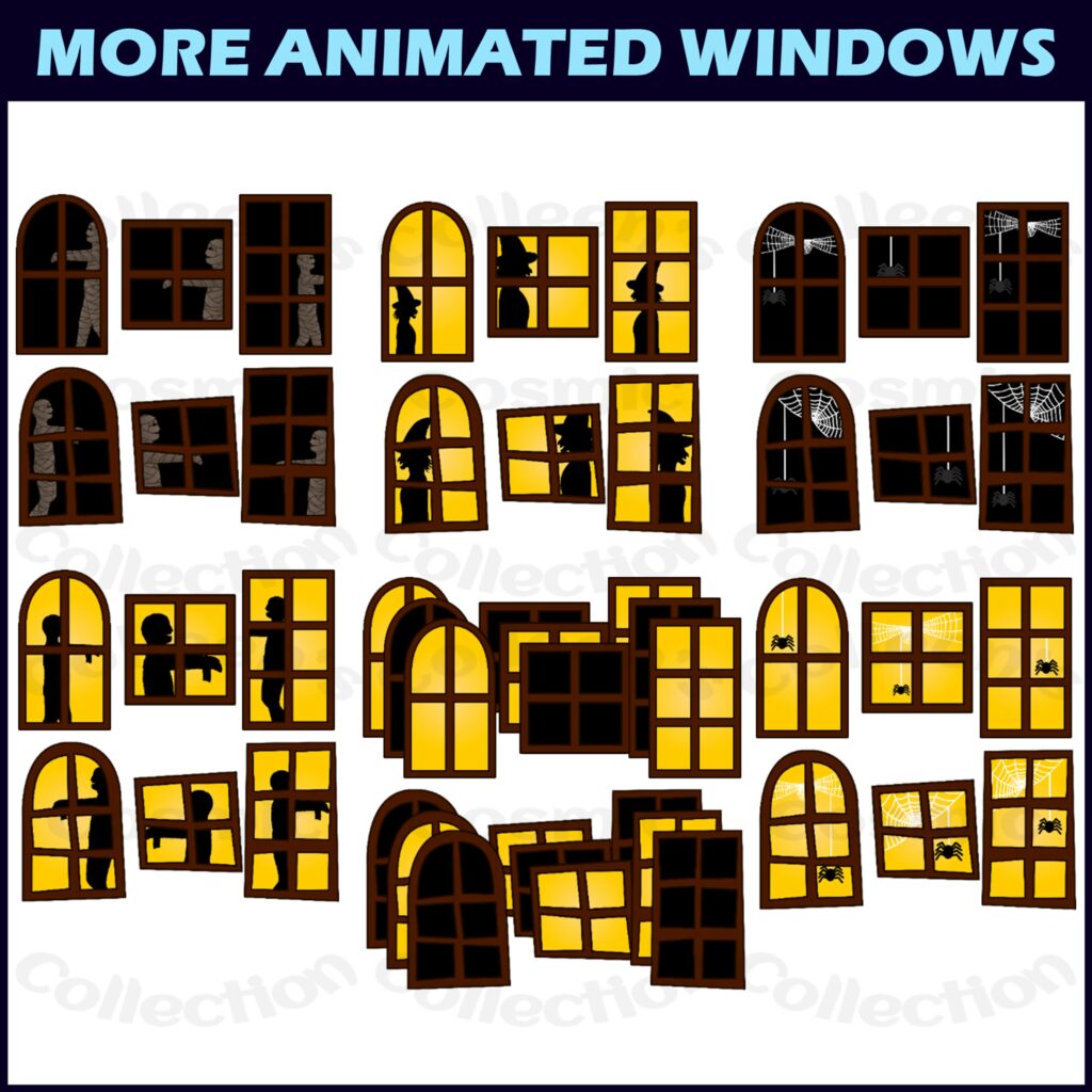 Animated Build a Haunted House Halloween GIFs | Made By Teachers