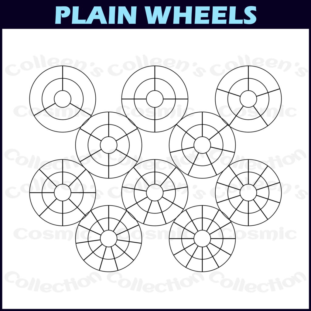 Double Ring Math Wheels Clipart - Multiplication Wheels | Made By Teachers