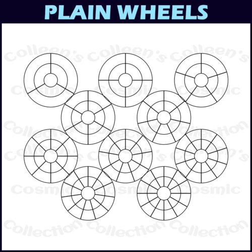 Double Ring Math Wheels Clipart - Multiplication Wheels | Made By Teachers