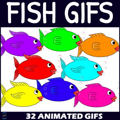 Animated GIF Fish Clipart | Made By Teachers