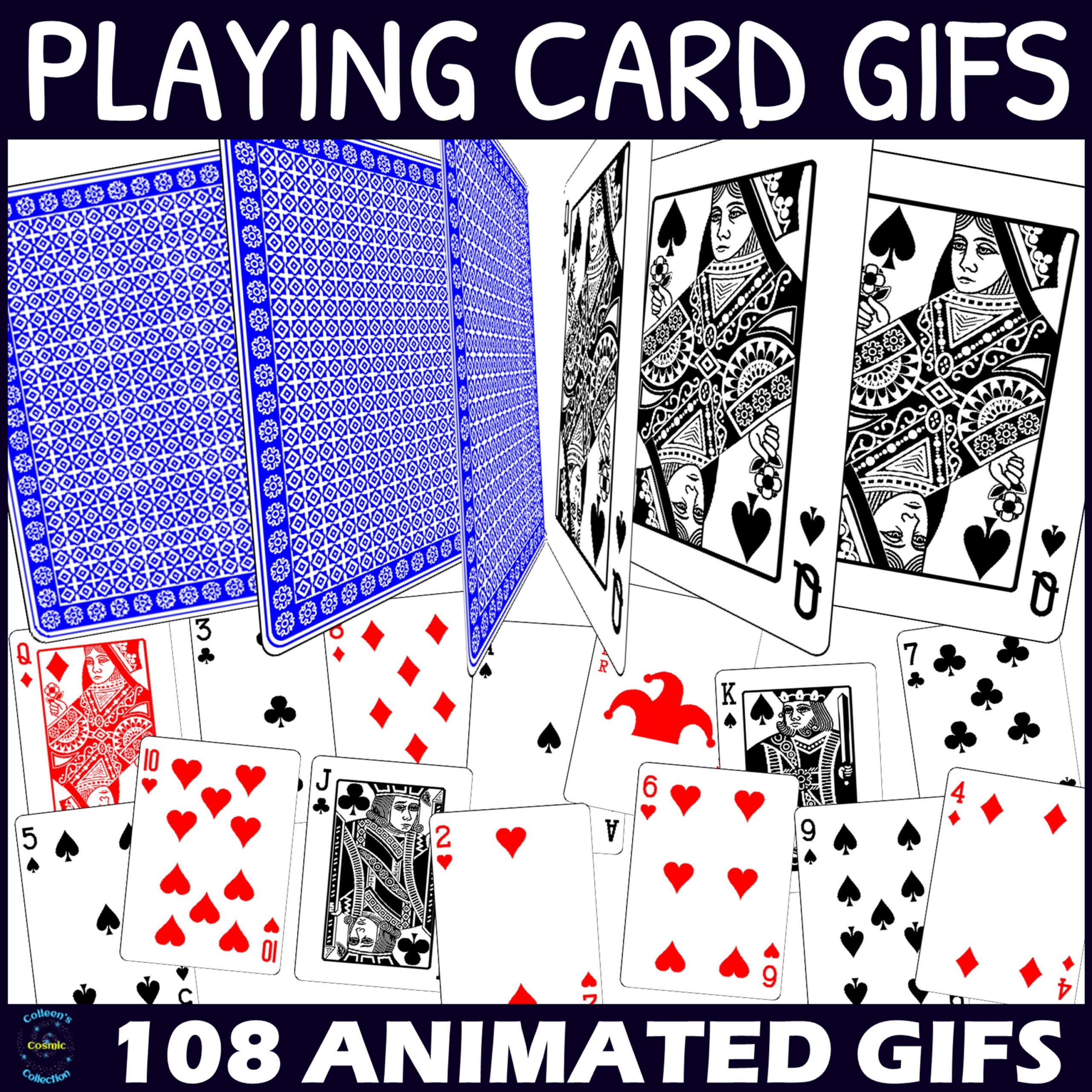 Playing Card GIFs - Animated Playing Cards | Made By Teachers