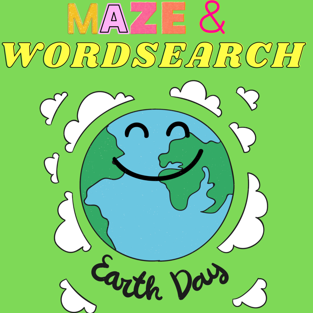  Earth Day Quest Maze And Word Search EARH DAY ACTIVITY MAZE