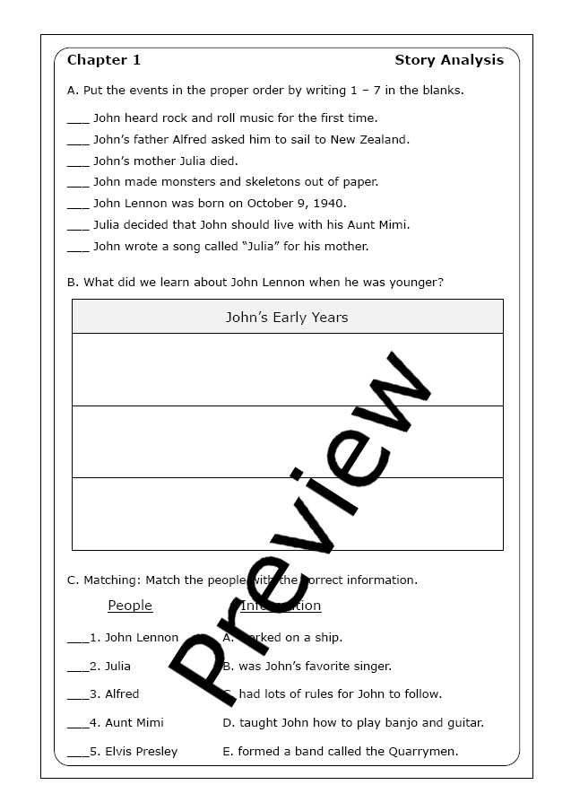 Geoff Edgers "Who Were The Beatles?" worksheets | Made By Teachers