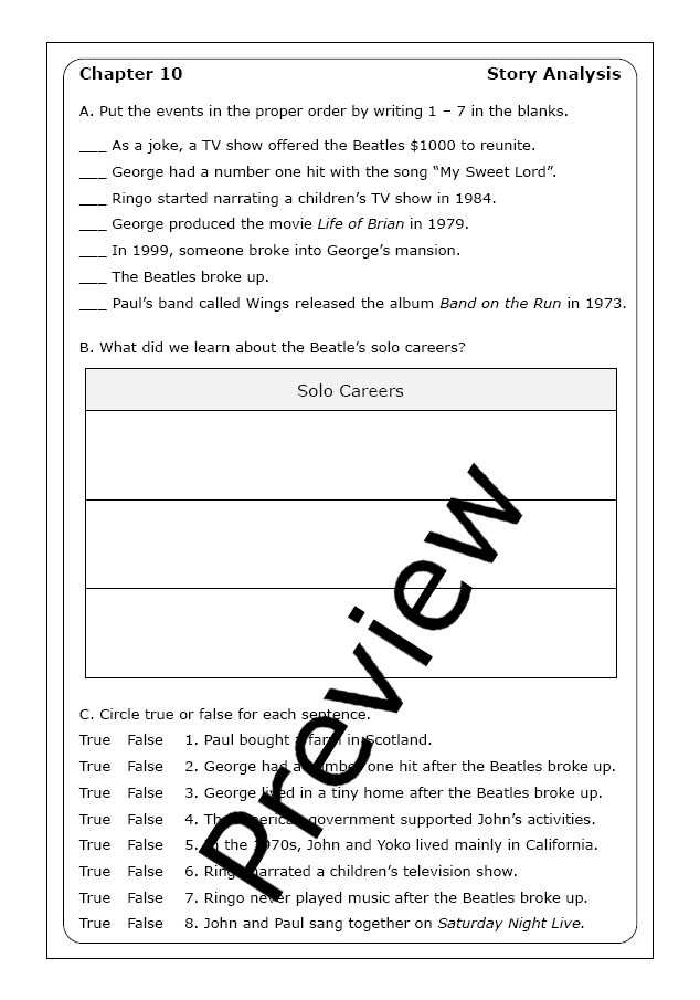 Geoff Edgers "Who Were The Beatles?" worksheets | Made By Teachers