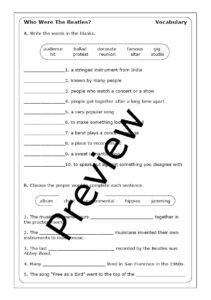 Geoff Edgers "Who Were The Beatles?" worksheets | Made By Teachers