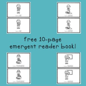 Community Helpers/Jobs FREE emergent reader book | Made By Teachers