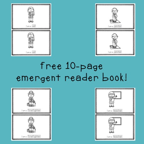 Community Helpers/Jobs FREE emergent reader book | Made By Teachers