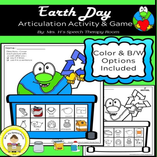 Earth Day Speech Therapy Articulation Activity | Made By Teachers