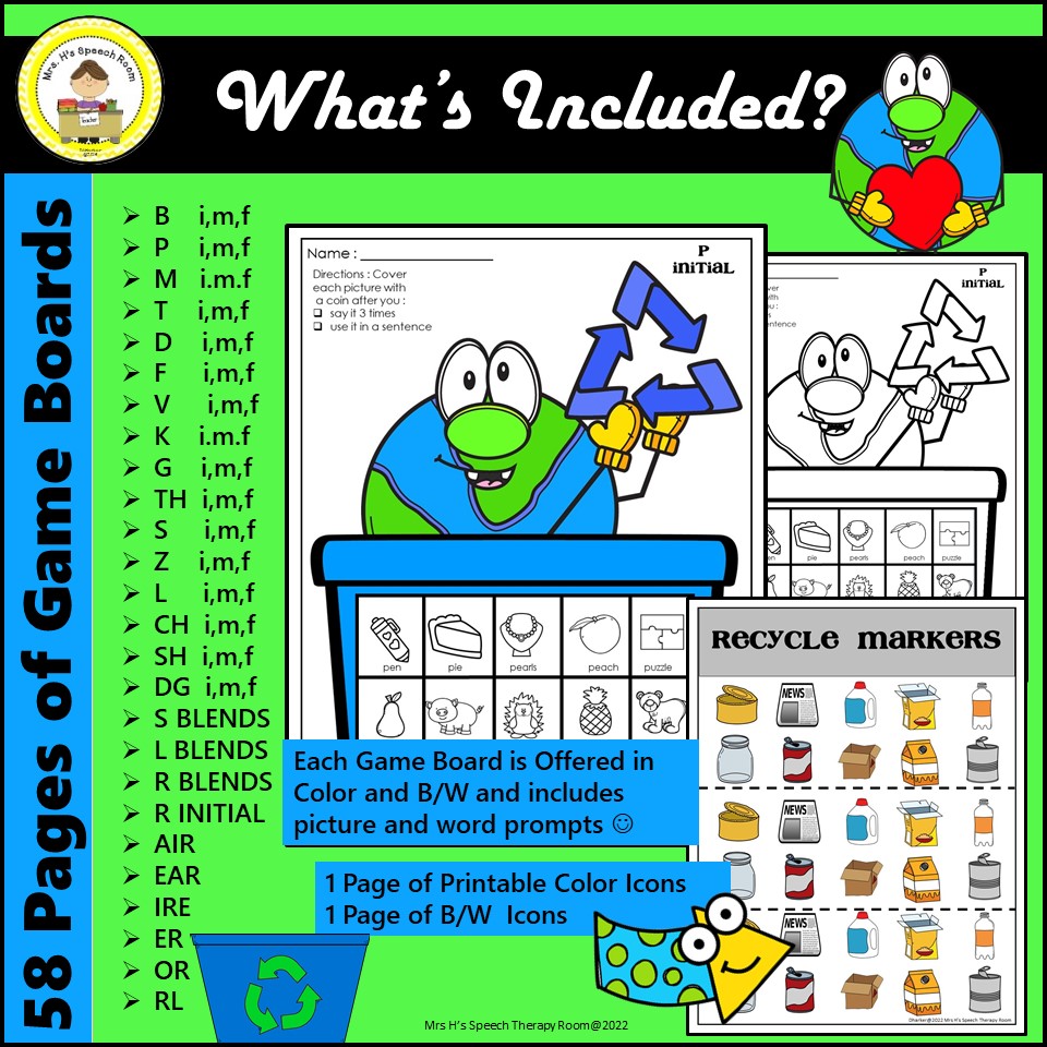 Earth Day Speech Therapy Articulation Activity | Made By Teachers