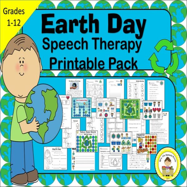 Earth Day Speech Therapy Printable Pack | Made By Teachers
