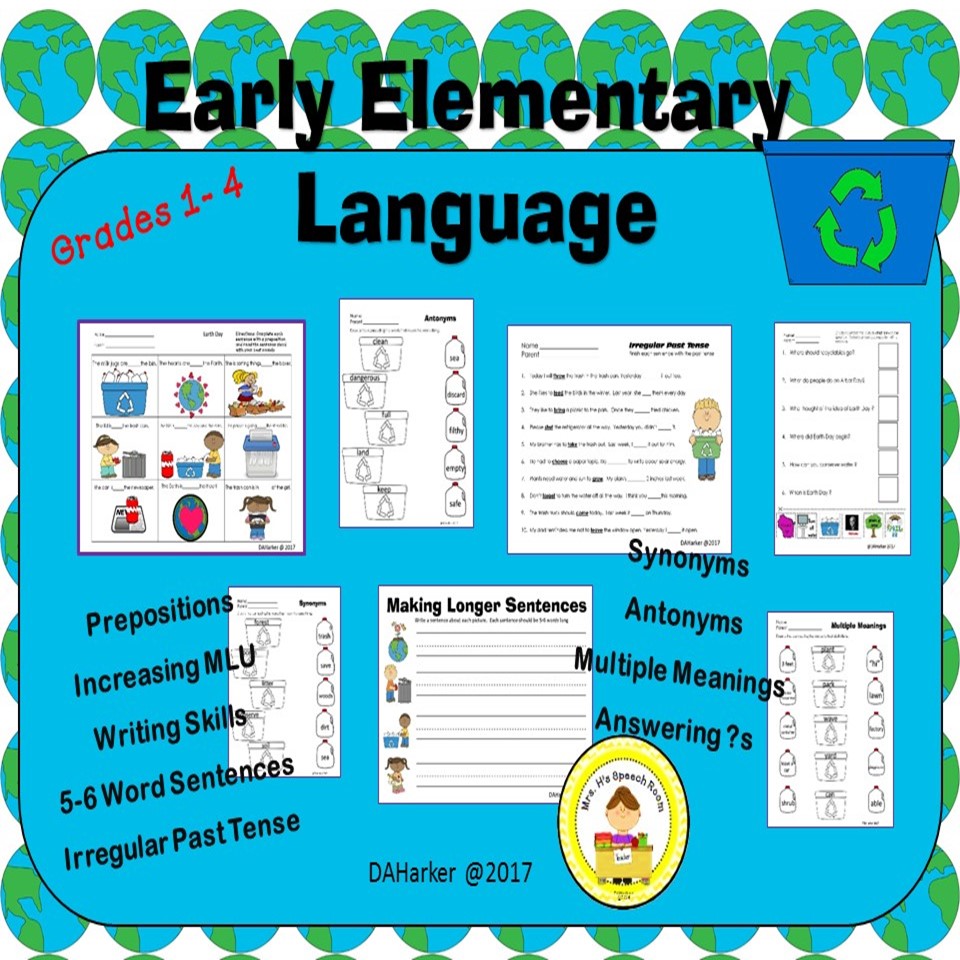 Earth Day Speech Therapy Printable Pack | Made By Teachers