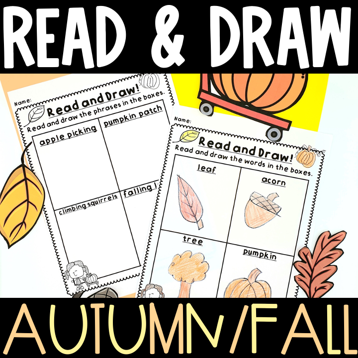 Autumn Fall Reading Comprehension Worksheets Kindergarten 1st Grade ...