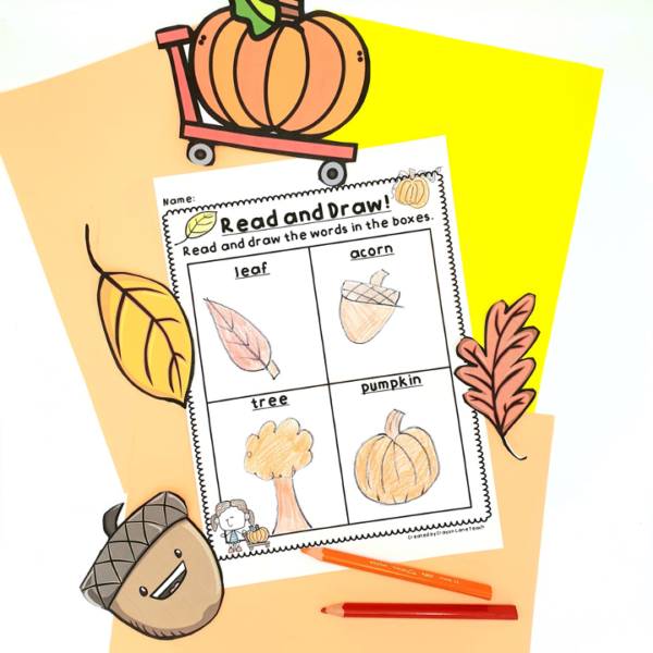 Autumn Fall Reading Comprehension Worksheets Kindergarten 1st Grade ...