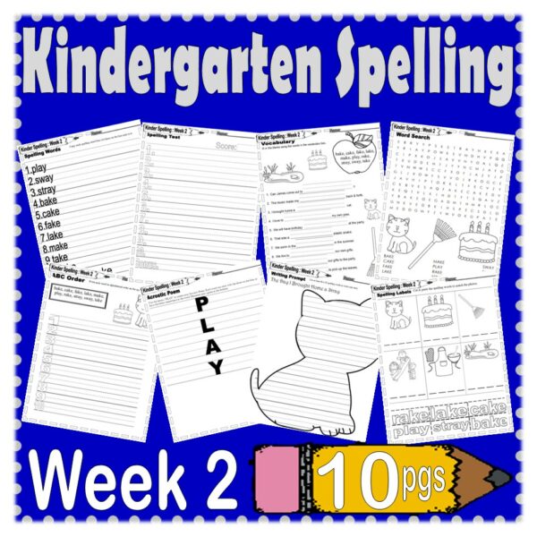 Kindergarten Spelling Worksheets Curriculum Week 2 | Made By Teachers