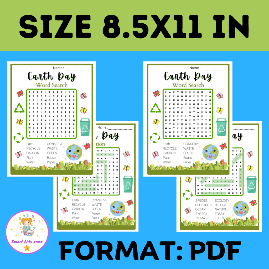 EARTH DAY Word Search Puzzle Worksheet Activity | Earth Day Activities ...