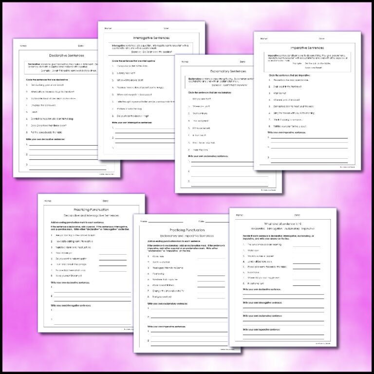 Sentences BUNDLE Grades 4-5 - Subjects Predicates Conjunctions ...
