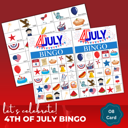Preschool Bingo Activity, 4th of July Printable kids | Made By Teachers