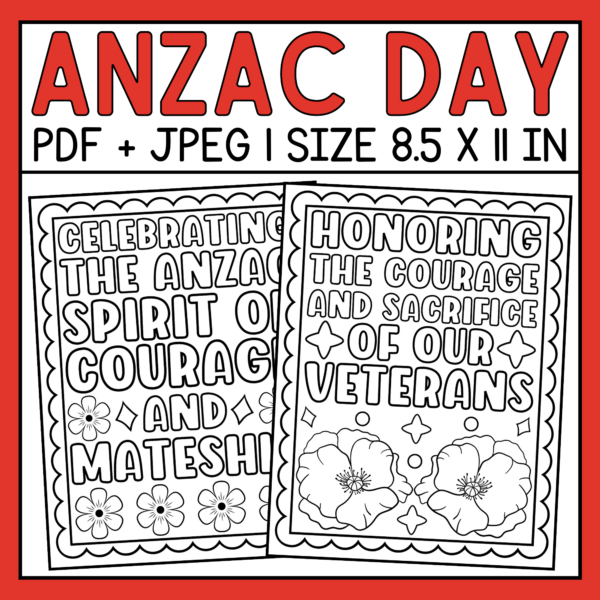 Anzac Day Coloring Pages | Anzac Day Coloring Sheets - Anzac Day ...