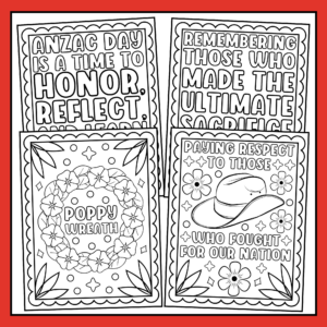Anzac Day Coloring Pages | Anzac Day Coloring Sheets - Anzac Day ...