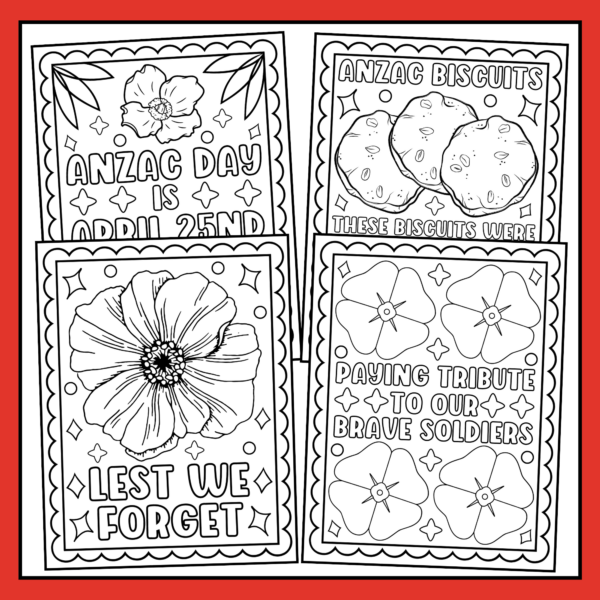 Anzac Day Coloring Pages | Anzac Day Coloring Sheets - Anzac Day ...