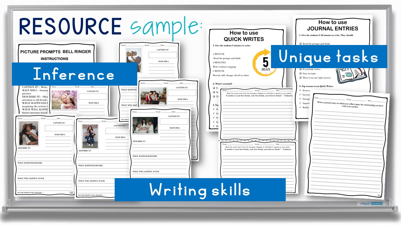 Mothers Unit - Mother's Day Paired Reading, Prompts - Print and Digital ...