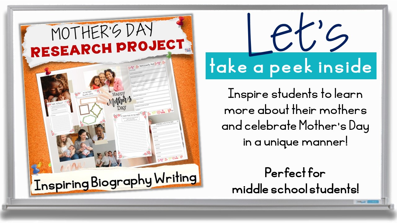 Mother's Day Research Project - Biography, Creative Writing - Print and ...