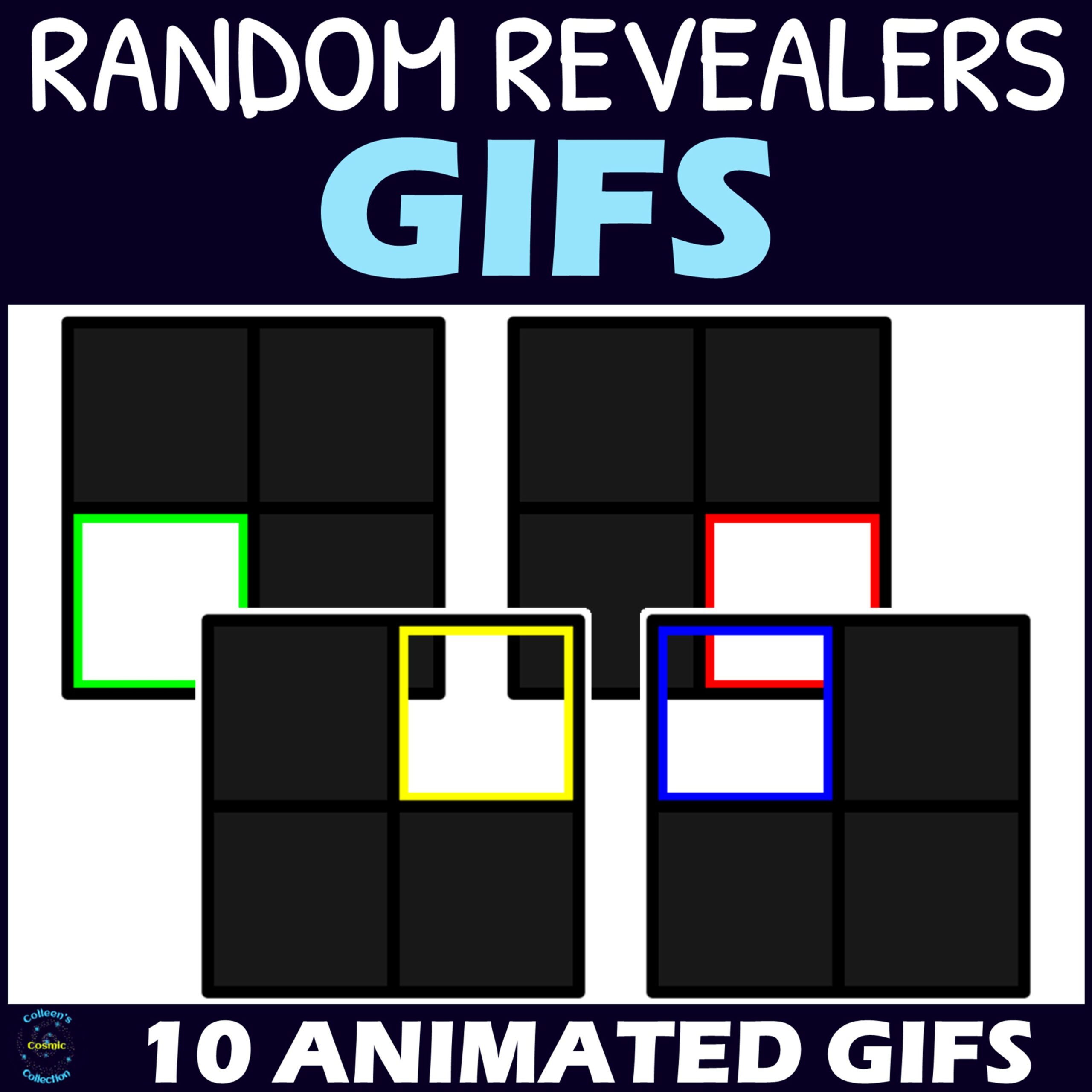 Random Revealers GIFs Clipart – 4 Blocks | Made By Teachers