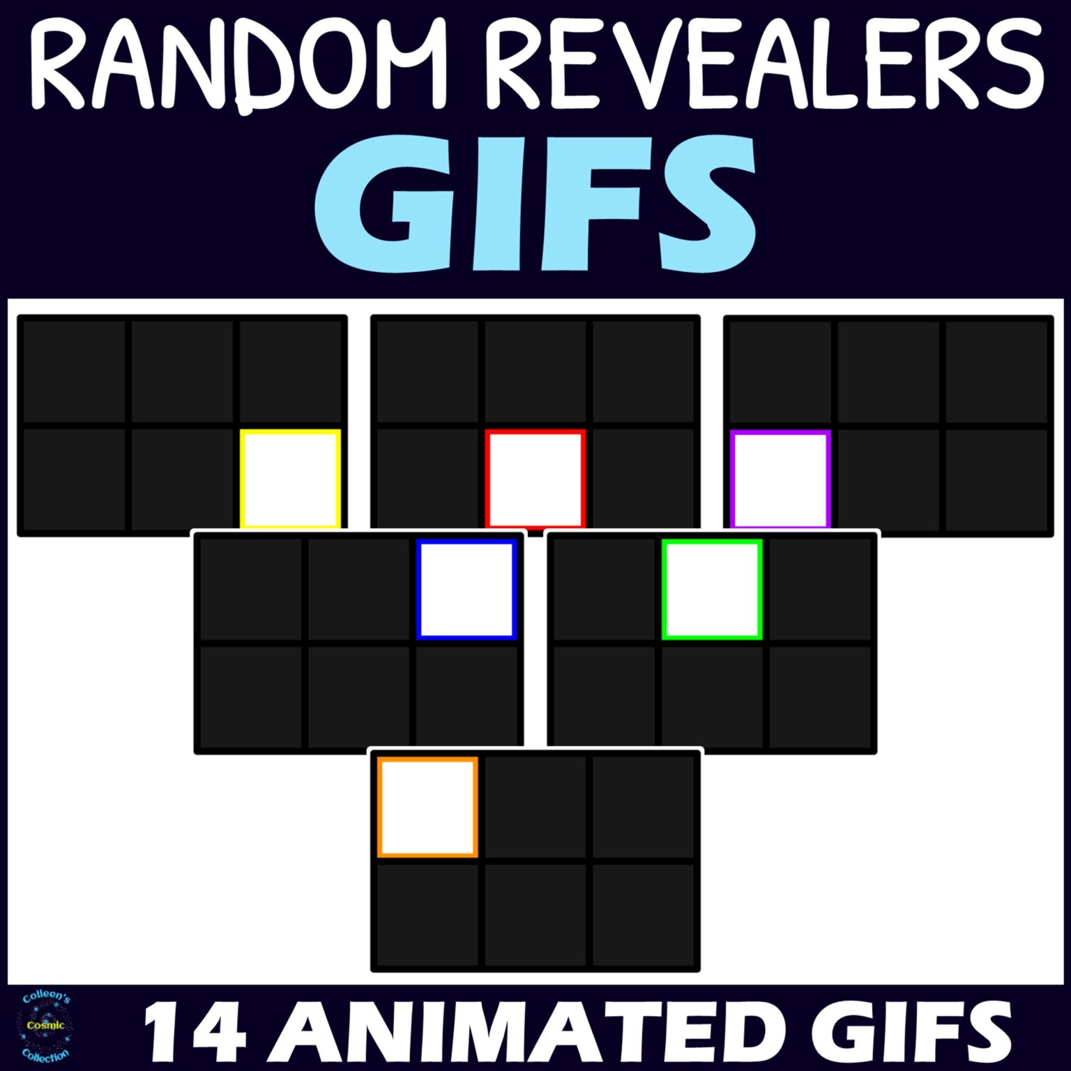 Random Revealers GIFs Clipart – 6 Blocks | Made By Teachers