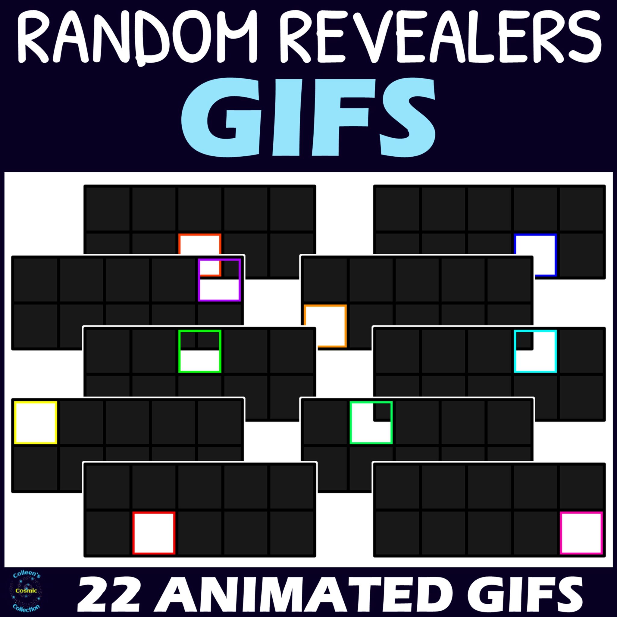 Random Revealers GIFs Clipart – 10 Blocks | Made By Teachers