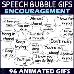 Animated GIF Speech Bubbles Clipart BUNDLE | Made By Teachers