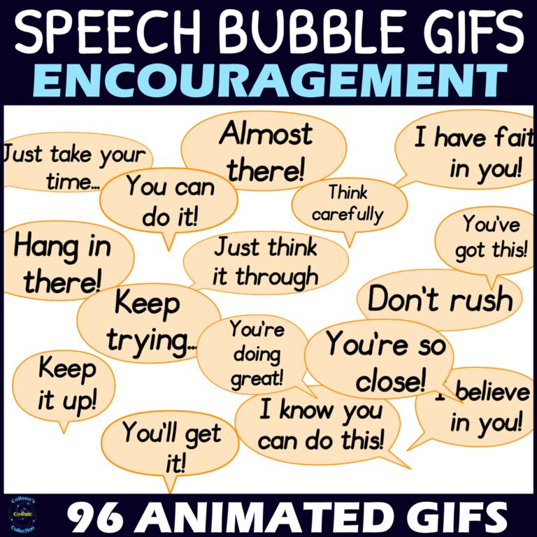 Congratulations Speech Bubble GIFs Clipart - Green | Made By Teachers