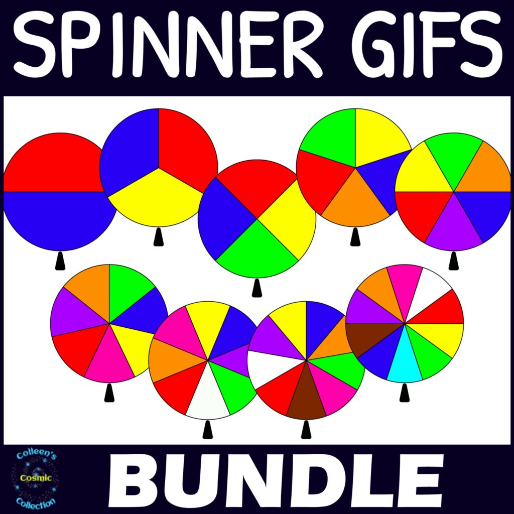Animated GIF Color Spinners Clipart BUNDLE | Made By Teachers