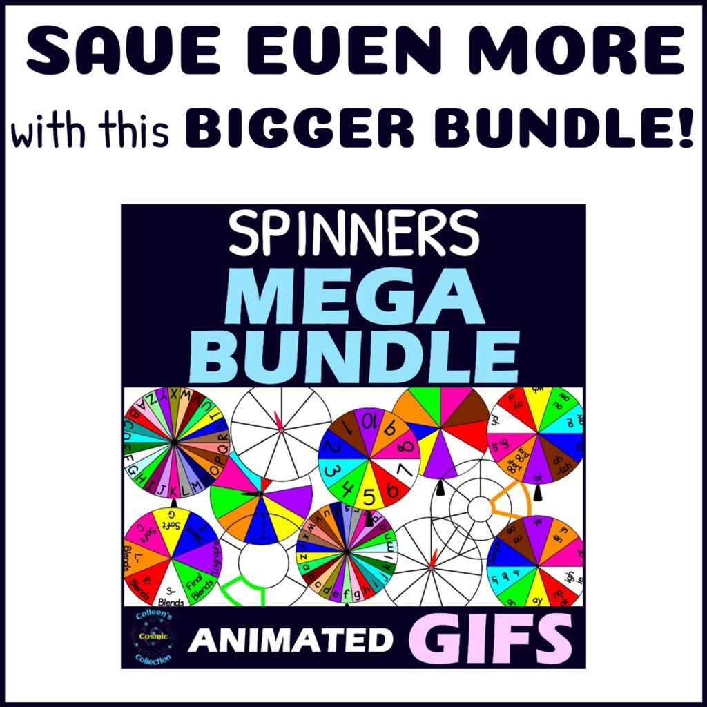 Animated GIF Color Spinners Clipart BUNDLE | Made By Teachers