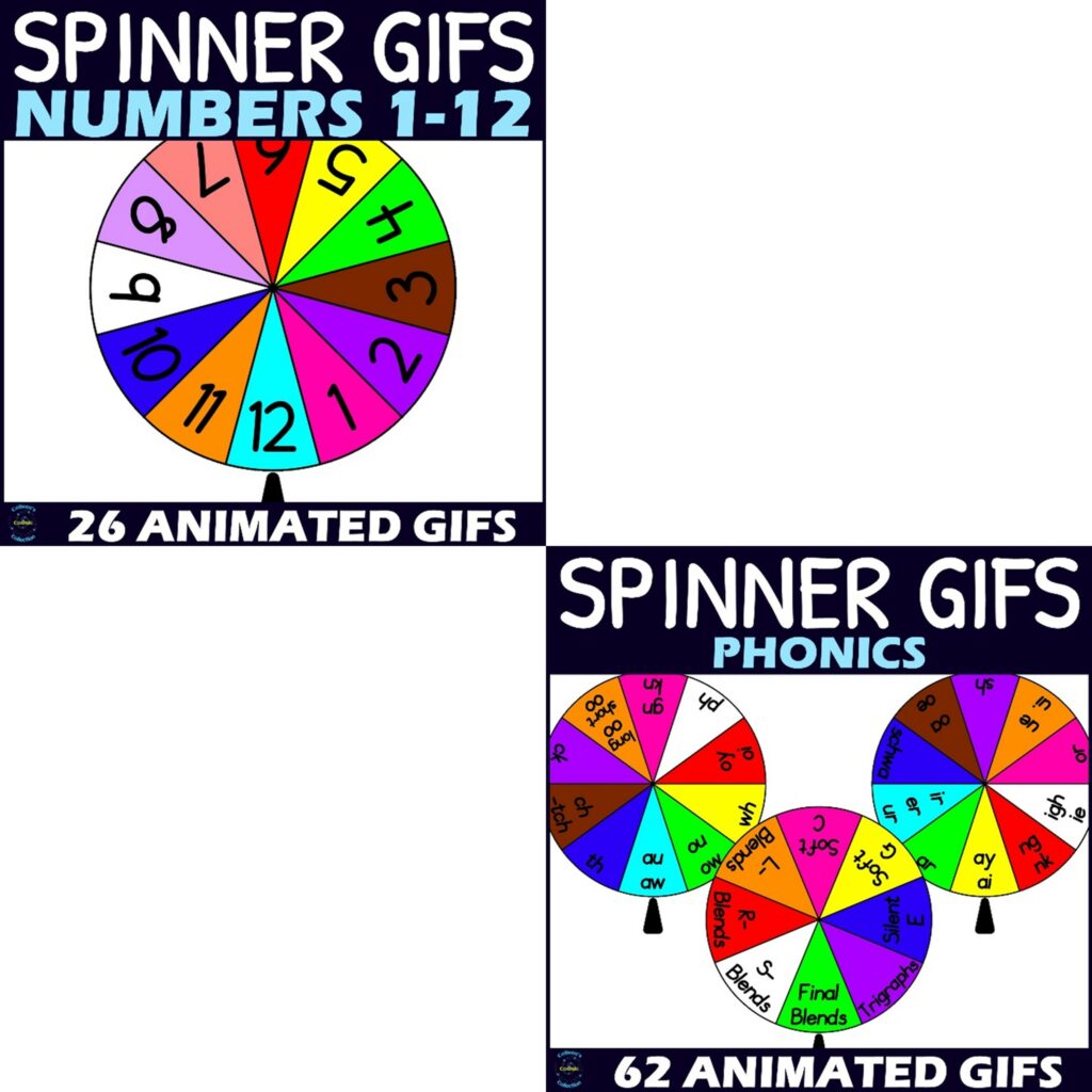 Animated GIF Spinners Clipart MEGA BUNDLE | Made By Teachers
